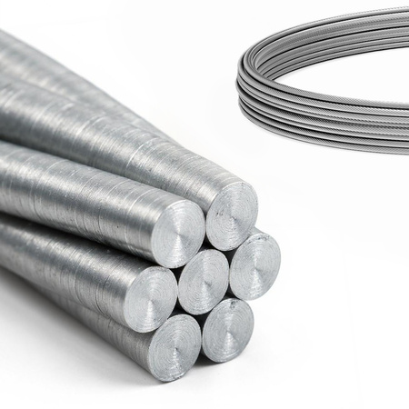 Lina Linka STALOWA Ocynkowana Ocynk 1mm Splot 1x7 - cena, opinie | Sklep internetowy Linynametry.pl